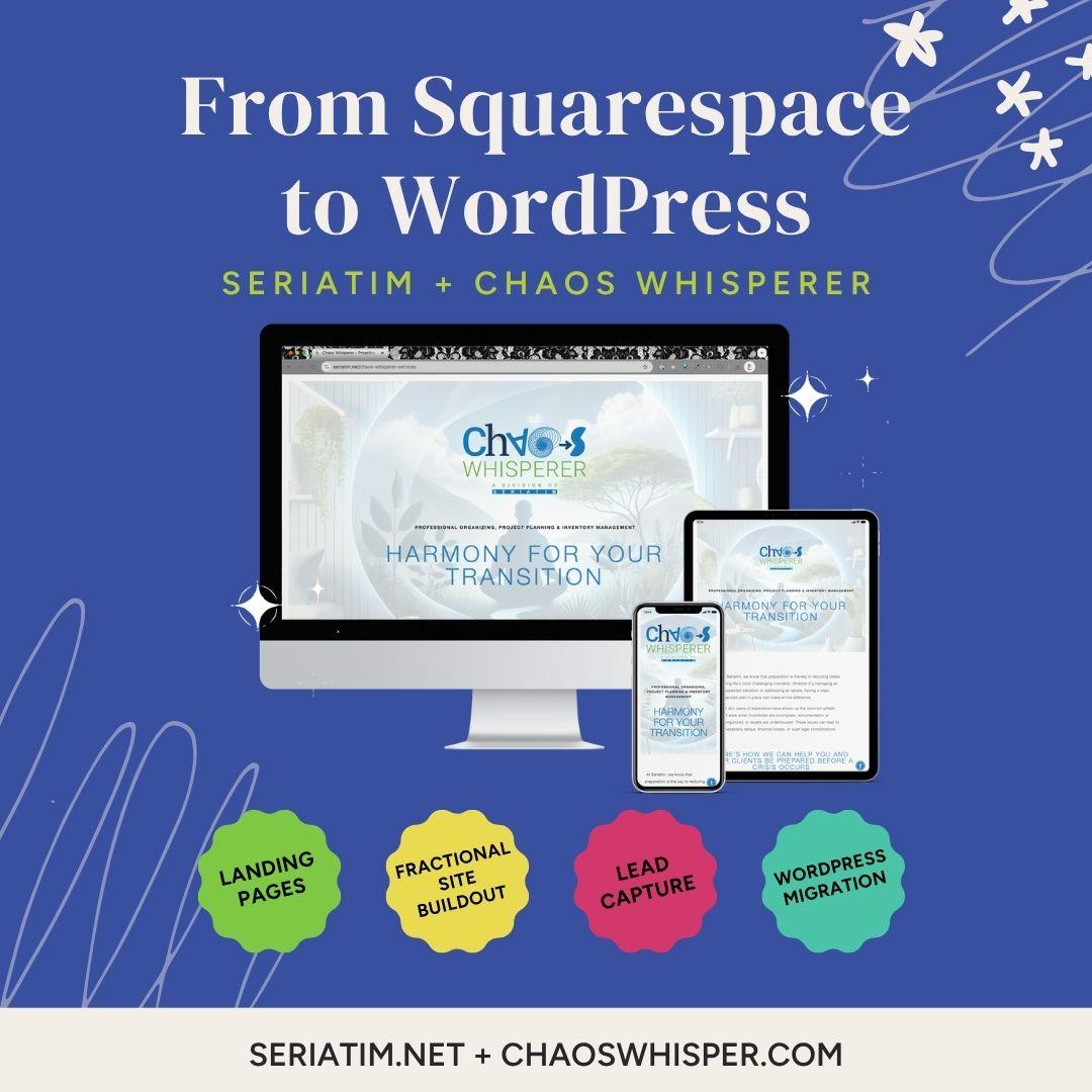 Transitioning Seriatim’s Website from Squarespace to WordPress - Berry Interesting Productions, Inc.